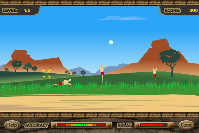Screenshot of Kangaroo Jack Outback Bola (Browser, 2003) - MobyGames
