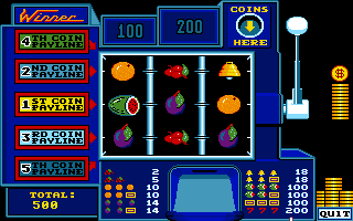 Screenshot of Vegas Gambler (Amiga, 1987) - MobyGames