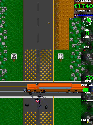 Screenshot of APB (Arcade, 1987) - MobyGames