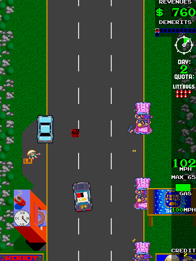 Screenshot of APB (Arcade, 1987) - MobyGames