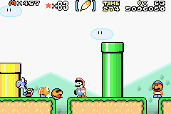 Screenshot of Super Mario World: Super Mario Advance 2 (Game Boy ...
