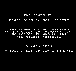 Screenshot of The Flash (SEGA Master System, 1993) - MobyGames