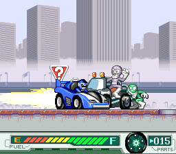 Screenshot of Gekisō Sentai Carranger: Zenkai! Racer Senshi (SNES, 1996 ...
