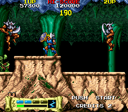 Screenshot of The Astyanax (Arcade, 1989) - MobyGames