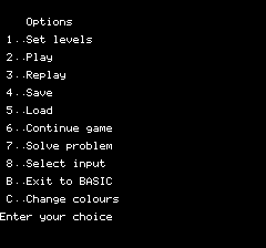 Screenshot of Chess (Oric, 1984) - MobyGames