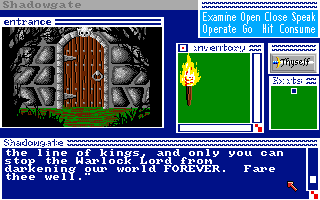 Screenshot of Shadowgate (Amiga, 1987) - MobyGames