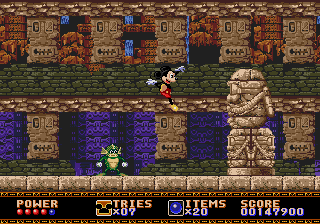 Screenshot of Castle of Illusion starring Mickey Mouse (Genesis, 1990 ...