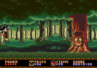 Screenshot of Castle of Illusion starring Mickey Mouse (Genesis, 1990 ...