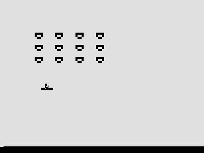Screenshot of Super ZX80 Invasion (ZX80, 1981) - MobyGames