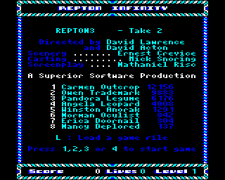 Screenshot of Repton Infinity (Electron, 1988) - MobyGames