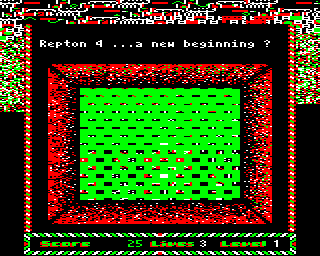 Screenshot of Repton Infinity (Electron, 1988) - MobyGames