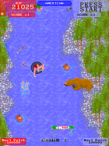 Screenshot of Toobin' (Arcade, 1988) - MobyGames