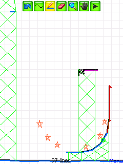 Screenshot of Line Rider (Windows Mobile, 2006) - MobyGames