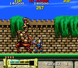Screenshot of The Astyanax (Arcade, 1989) - MobyGames