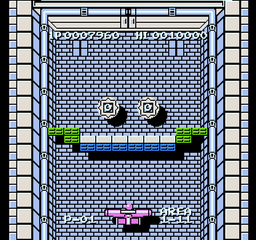 Screenshot of Crackout (NES, 1986) - MobyGames
