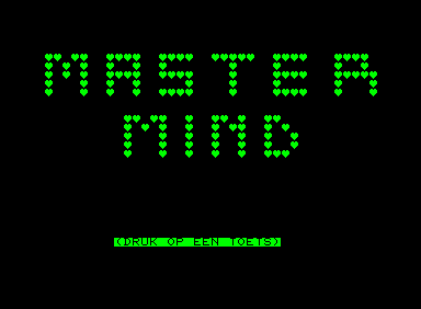 Mastermind (1980) - MobyGames