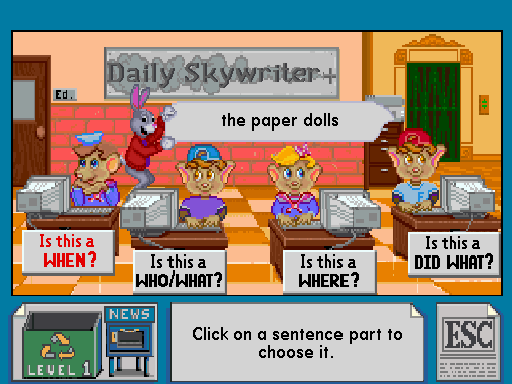 Screenshot of Reader Rabbit 3 (Windows 3.x, 1993) - MobyGames
