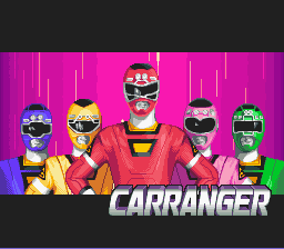 Screenshot of Gekisō Sentai Carranger: Zenkai! Racer Senshi (SNES, 1996 ...