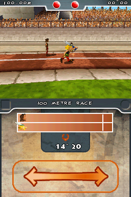 Screenshot of Asterix at the Olympic Games (Nintendo DS, 2007) - MobyGames