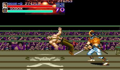 Screenshot of Final Fight (Arcade, 1989) - MobyGames