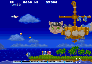Screenshot of Parodius (SEGA Saturn, 1994) - MobyGames
