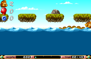 Screenshot of Brian the Lion Starring In: Rumble in the Jungle (Amiga CD32, 1994) - MobyGames