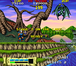 Screenshot of The Astyanax (Arcade, 1989) - MobyGames