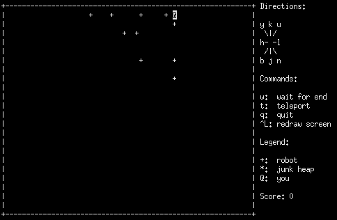 Screenshot of robots (Mainframe, 1985) - MobyGames