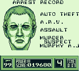 Screenshot of RoboCop (Game Boy, 1988) - MobyGames