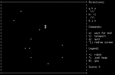 Screenshot of robots (Mainframe, 1985) - MobyGames