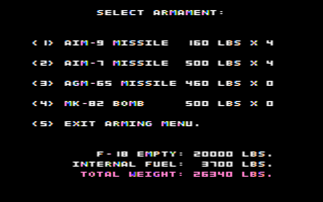 Screenshot of Jet (DOS, 1985) - MobyGames