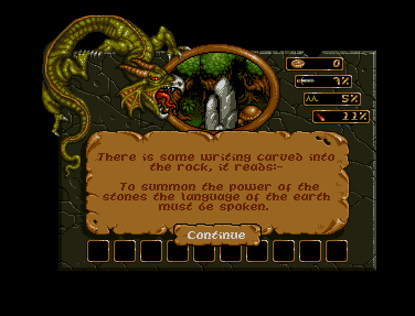 Screenshot of Dragonstone (Amiga CD32, 1994) - MobyGames