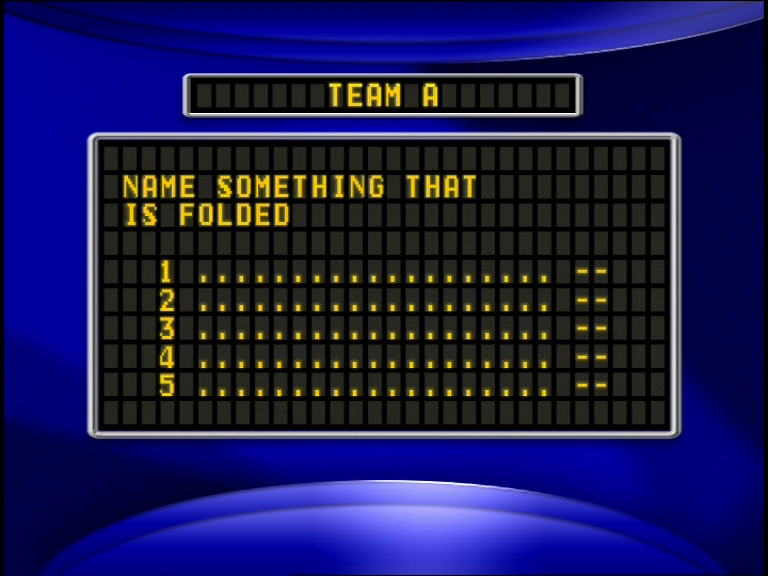 Screenshot of Family Fortunes: The Interactive TV Game (DVD Player ...