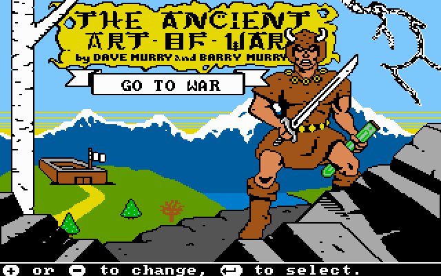 Screenshot of The Ancient Art of War (DOS, 1984) - MobyGames