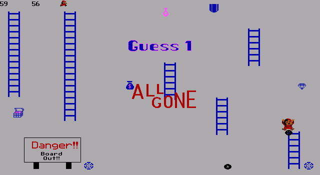 Screenshot of Aldo Again (DOS, 1989) - MobyGames