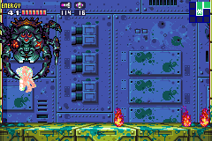 Screenshot of Metroid Fusion (Game Boy Advance, 2002) - MobyGames