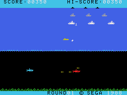 Screenshot of N-Sub (SG-1000, 1980) - MobyGames
