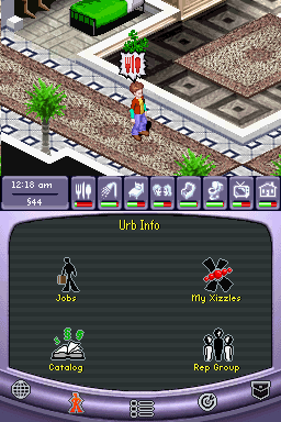Screenshot of The Urbz: Sims in the City (Nintendo DS, 2004) - MobyGames