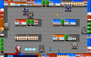 Screenshot of Ultraman Club: Tatakae! Ultraman Kyoudai!! (Arcade, 1992 ...