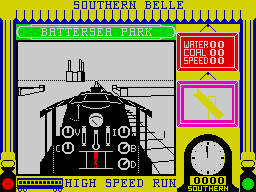 Screenshot of Southern Belle (ZX Spectrum, 1985) - MobyGames