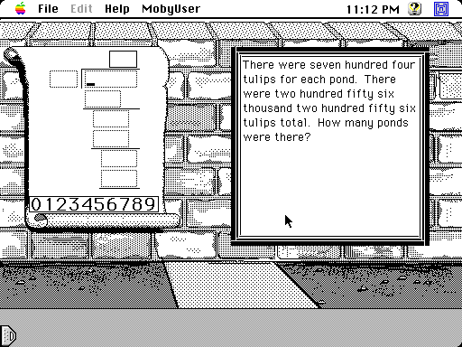 Screenshot of NumberMaze (Macintosh, 1988) - MobyGames