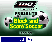 Screenshot of Block and Score Soccer (J2ME, 2002) - MobyGames