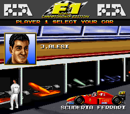 Screenshot of F1: World Championship Edition (SNES, 1995) - MobyGames