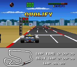 Screenshot of F1: World Championship Edition (SNES, 1995) - MobyGames