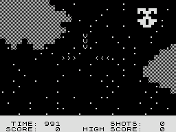 Screenshot of Galactic Gunner (ZX81, 1983) - MobyGames