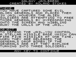 Galaxy Jailbreak (1983) - MobyGames