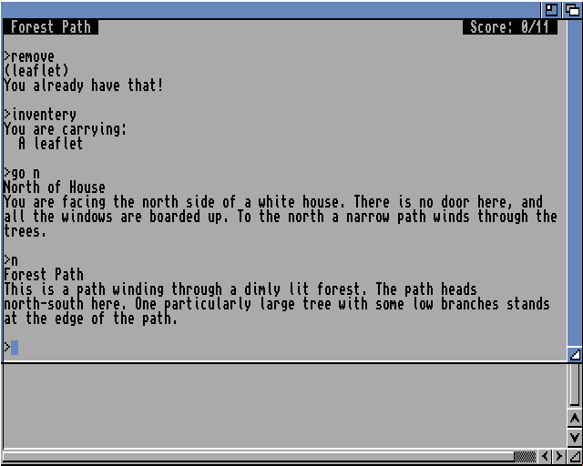 Screenshot of Zork Trilogy (Amiga, 1983) - MobyGames