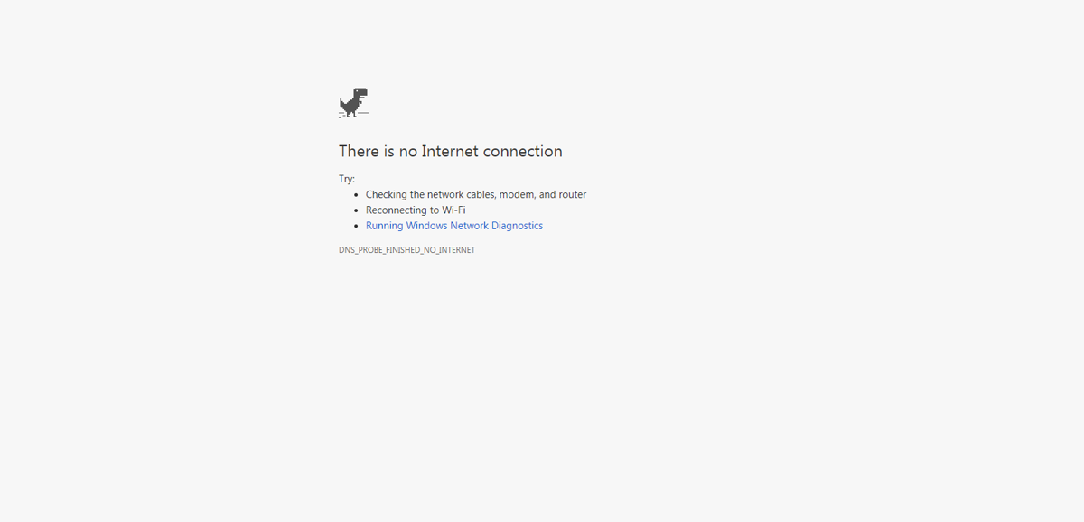 Screenshot of Google Chrome (included game) (Browser, 2014) - MobyGames