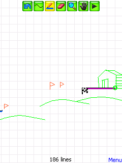 Screenshot of Line Rider (Windows Mobile, 2006) - MobyGames