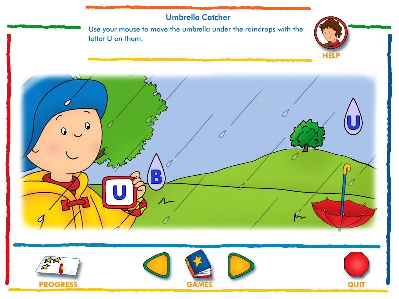 Screenshot of Caillou: Alphabet (Windows, 2003) - MobyGames